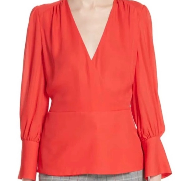 Lewit | Tops | Lewit Silk Surpluce Blouse | Poshmark